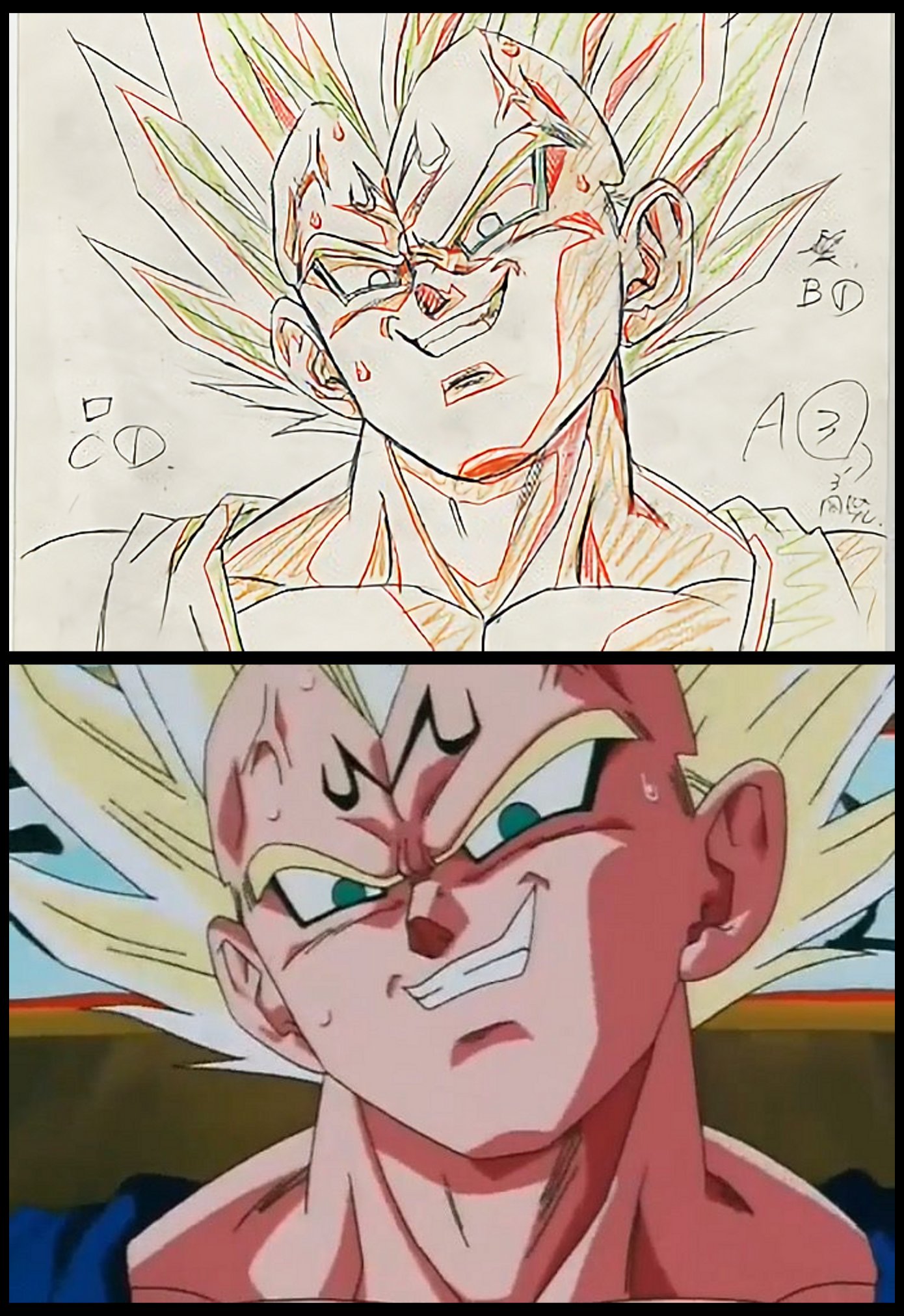 Majin Vegeta Evil Smile