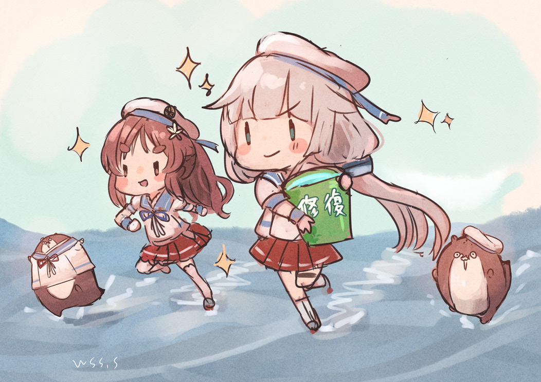 艦これ速報 艦隊これくしょんまとめ 【艦これ】颯爽とバケツを持ってくる御蔵ちゃんと屋代ちゃん 他なごみネタ
