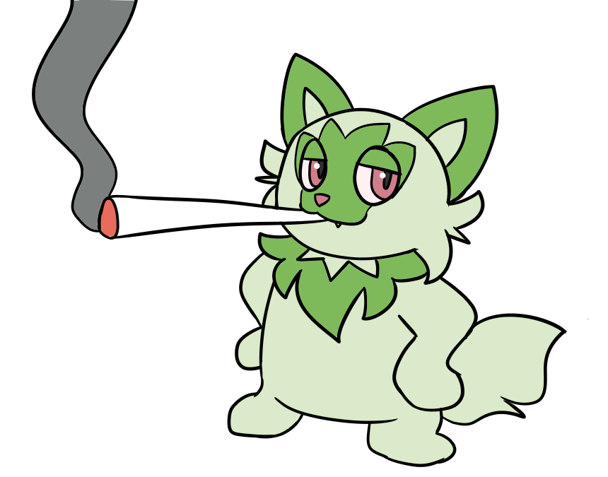 Marijuana Cat Cartoon