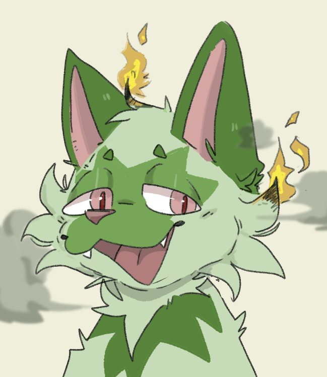 Weed Cat Drawing