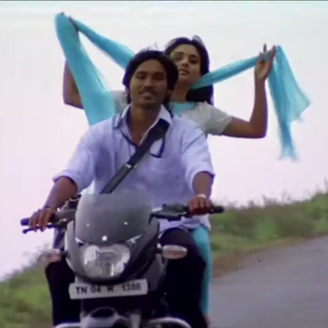 Dhanush In Pollathavan Bike