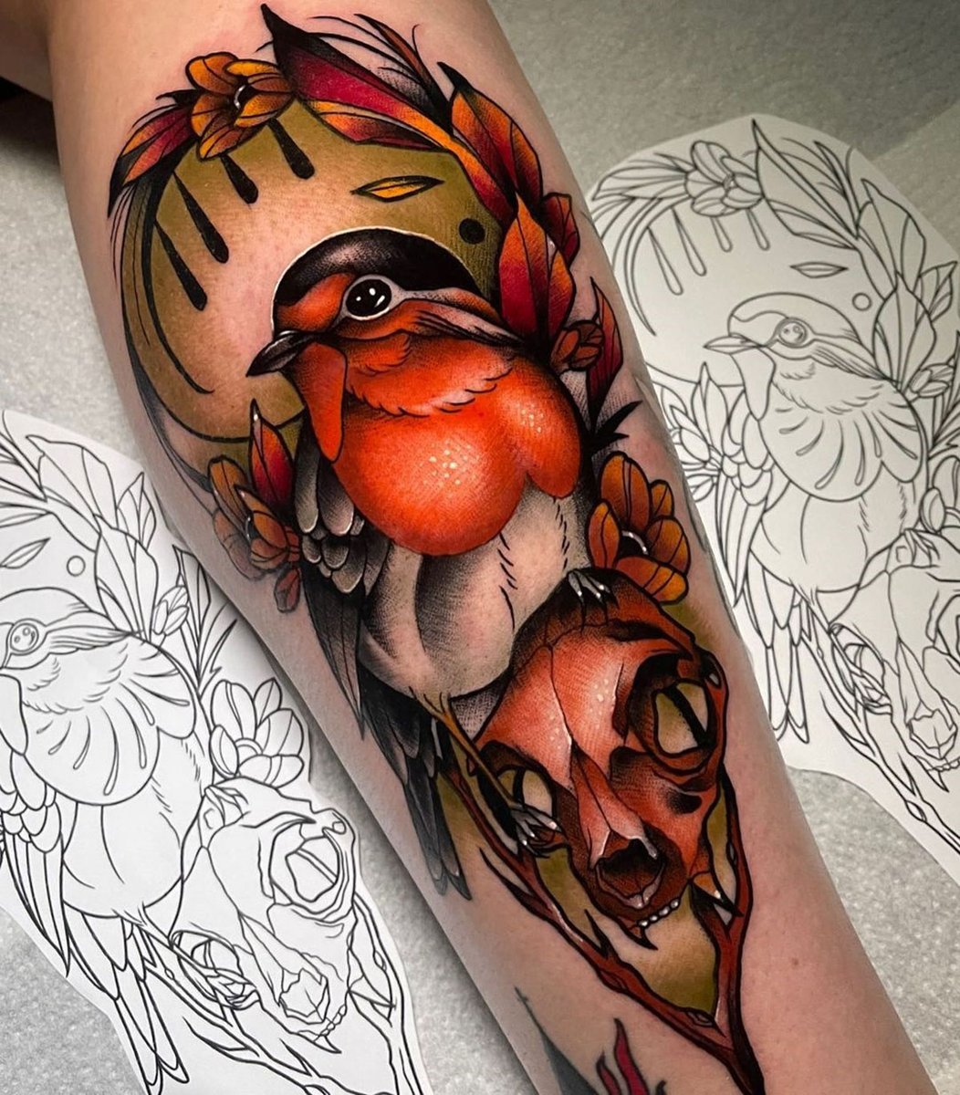 Red Robin Traditional Tattoo