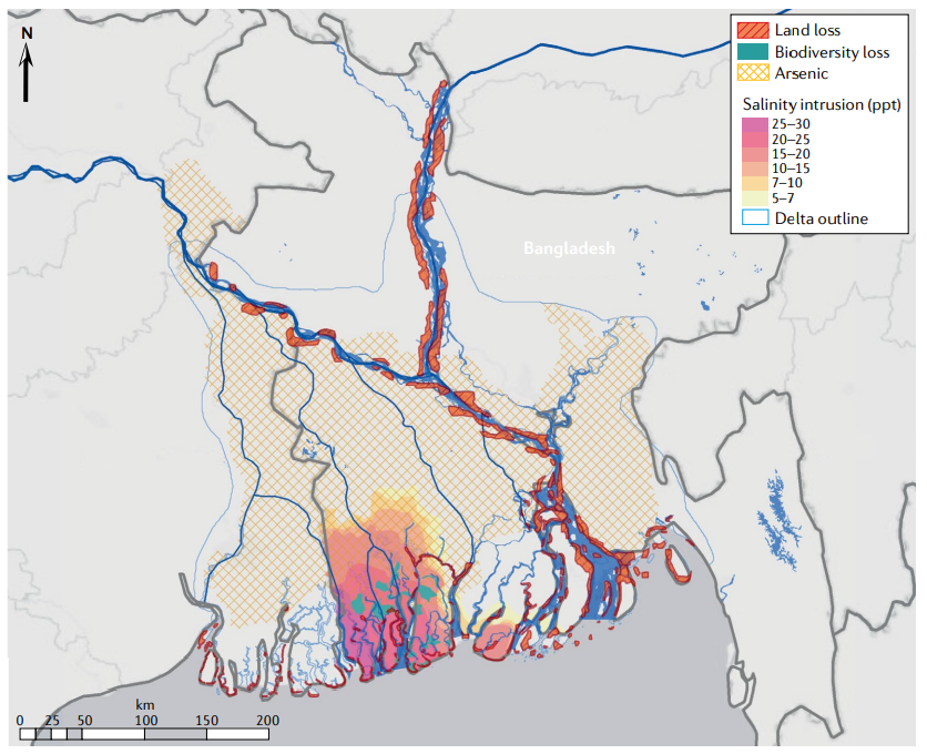 Ganges Brahmaputra Delta Map