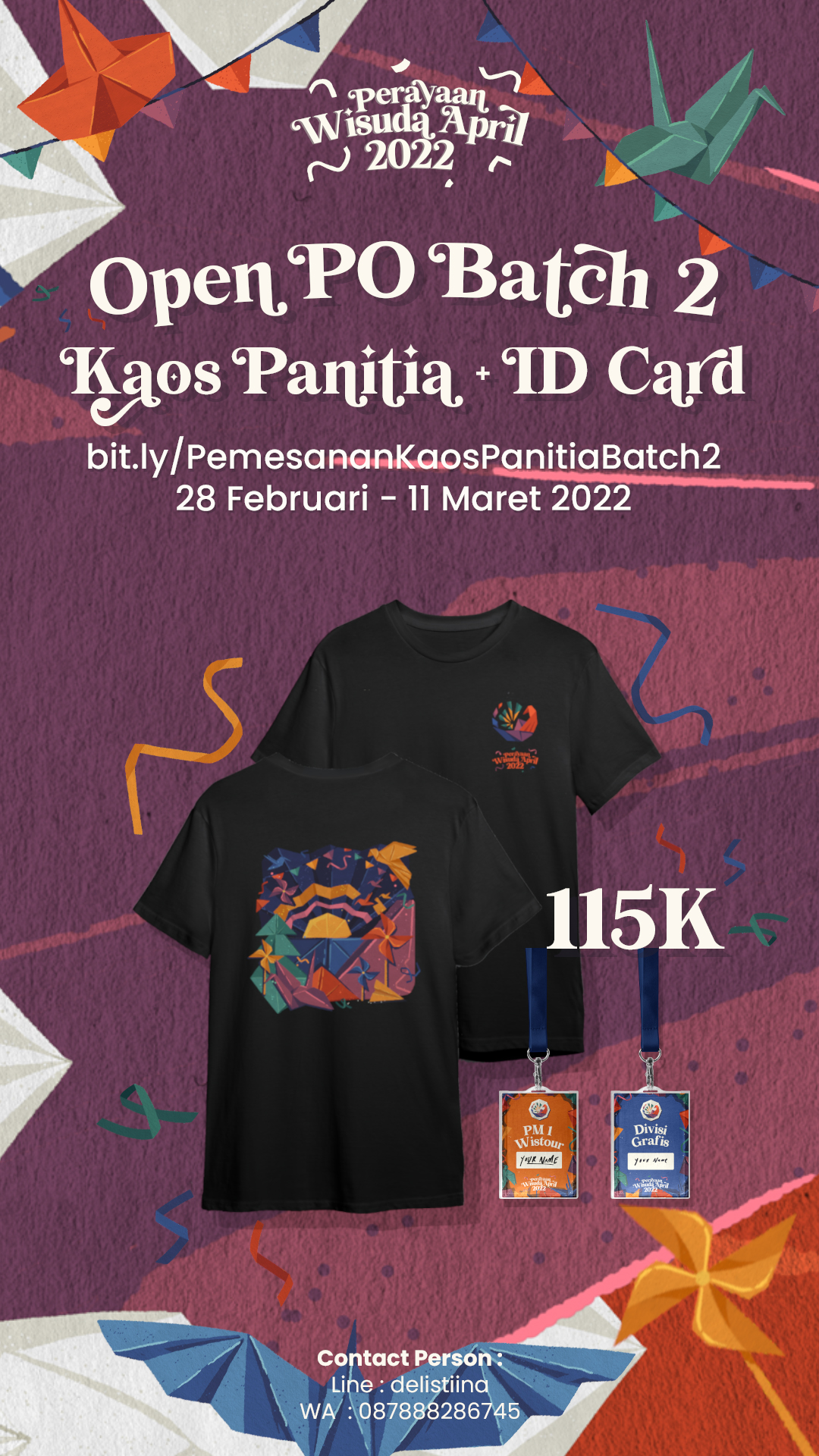 Wisuda Oktober ITB 2022 on Twitter: "💫𝐌𝐄𝐑𝐂𝐇𝐀𝐍𝐃𝐈𝐒𝐄 𝐏𝐀𝐍𝐈𝐓𝐈𝐀 𝐖𝐈𝐒𝐏𝐑𝐈𝐋 𝟐𝟎𝟐𝟐💫 Kelewatan PO Panitia ...
