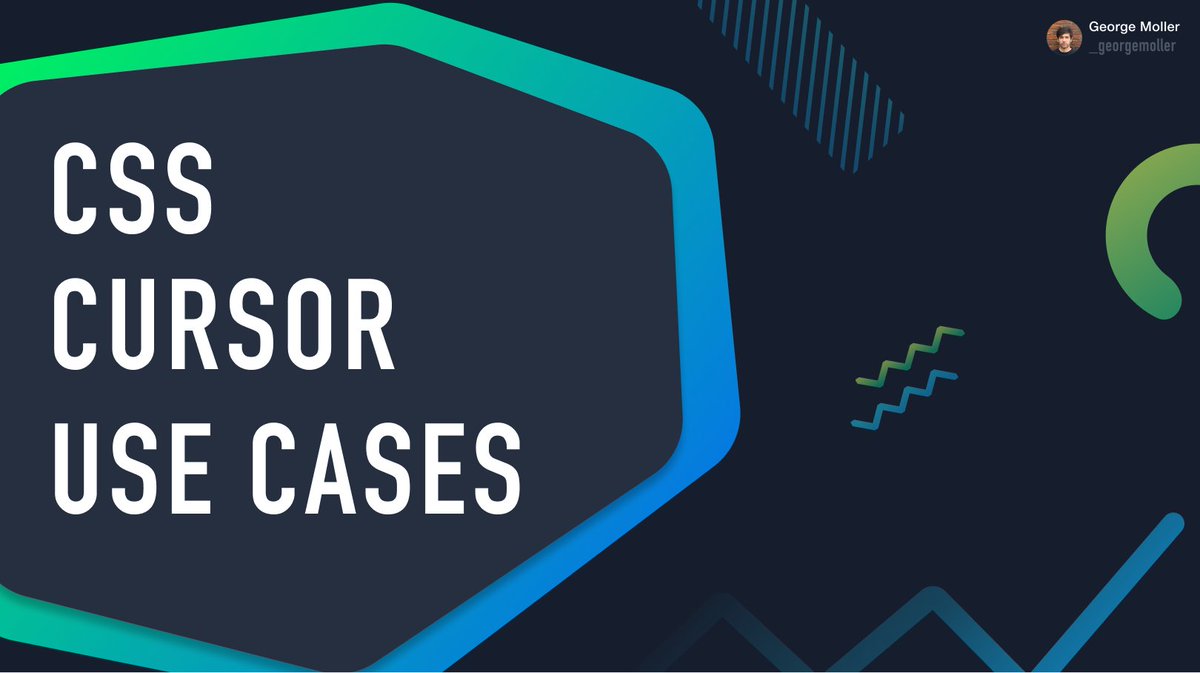 🌟 9 CSS Cursor use cases Small thread 👇 - Thread from George Moller ...