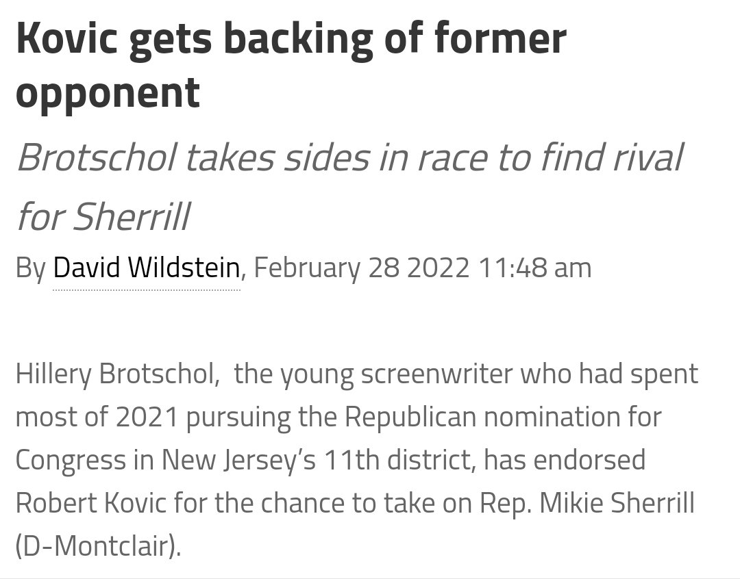 Robert Kovic for Congress, NJ-11 (@RobertKovic) | Twitter