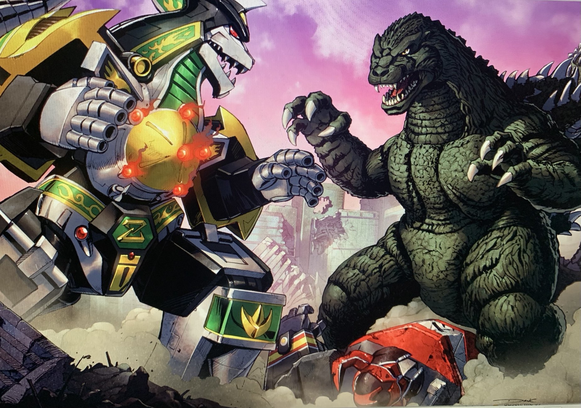 Godzilla Vs Dragonzord Hasbro Power Rangers Lightning Collection Zord