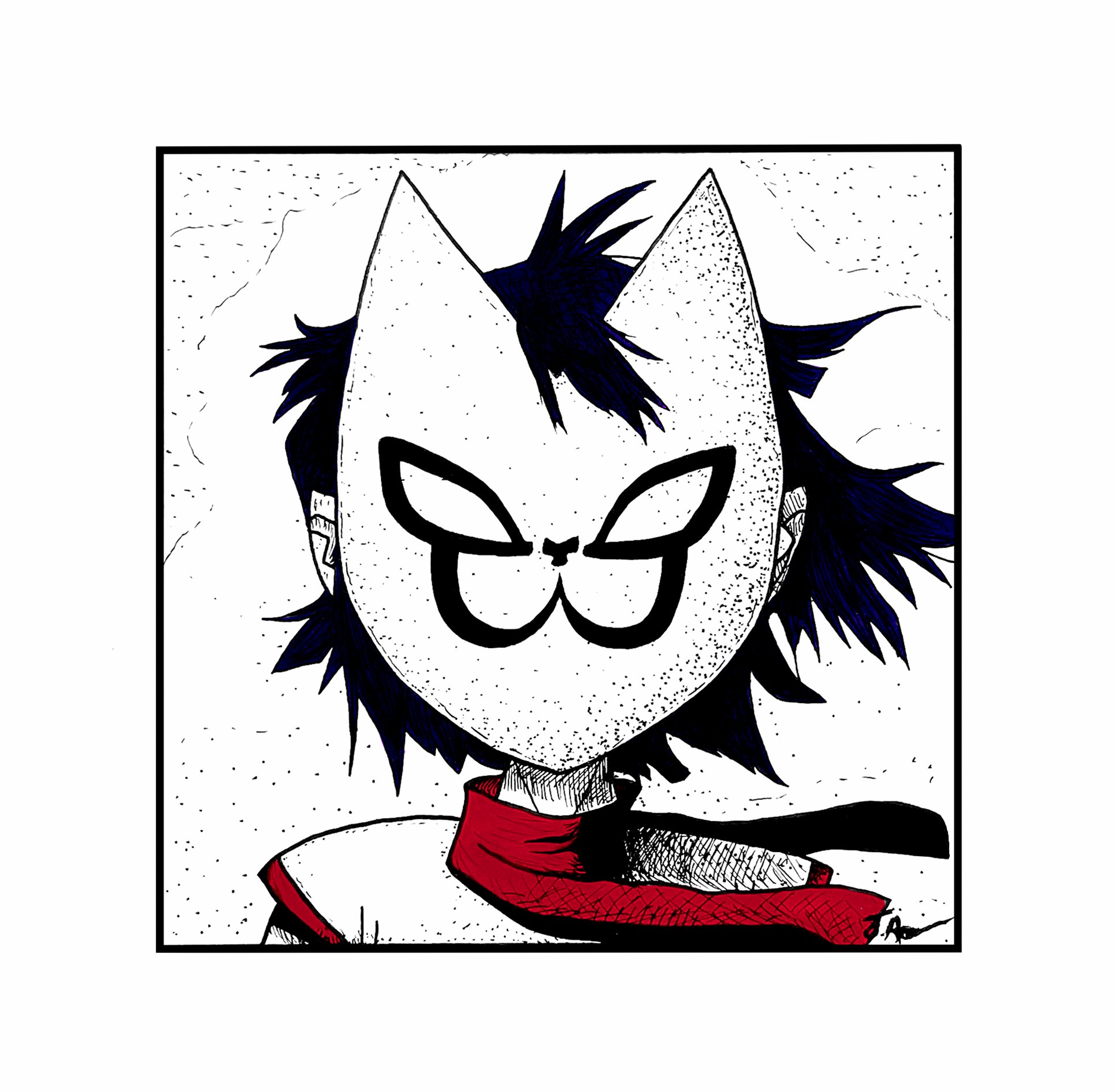 Noodle Gorillaz Mask