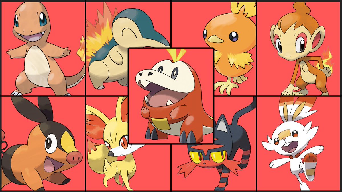 Pokemon All Fire Starters