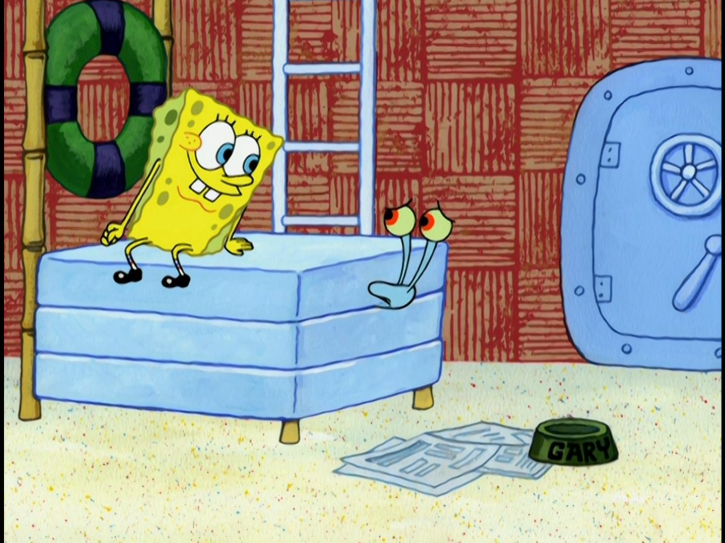 Spongebob Sleeping In Bed