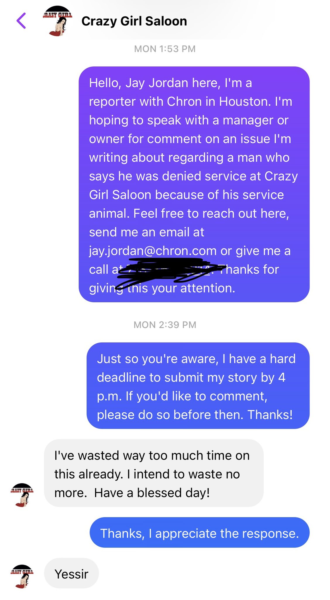 Crazy Girlfriend Text Messages