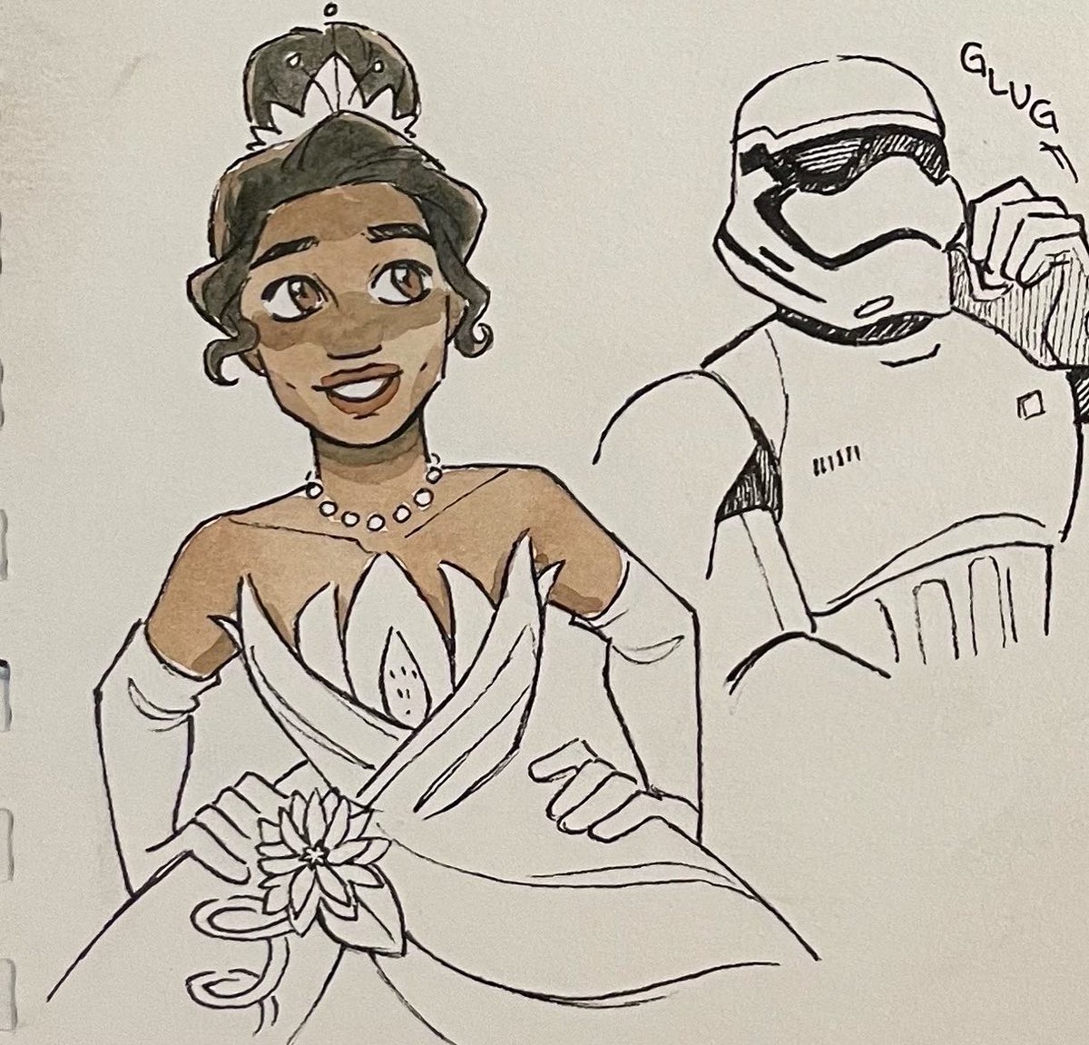 「Sketchbook page from my Disney Drawing Day today! I was real」Purpah ...