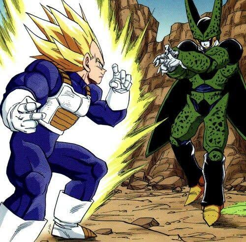 Super Vegeta Vs Cell