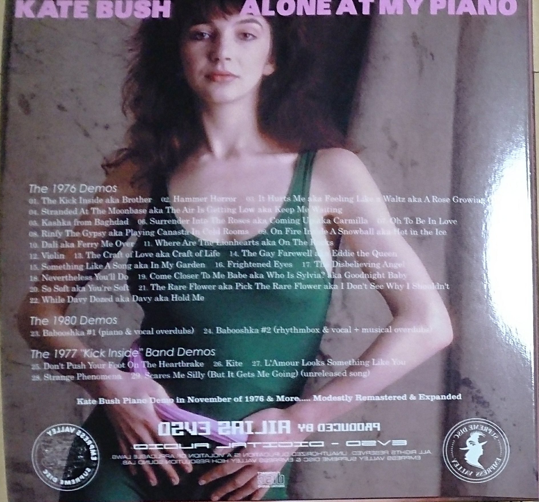 70’s ROCK大好き親父 on Twitter: "KATE BUSH『ALONE AT MY PIANO』(1CD AILIAS EVSD):本日のお届けもの。ケイト・ブッシュの定番の ...
