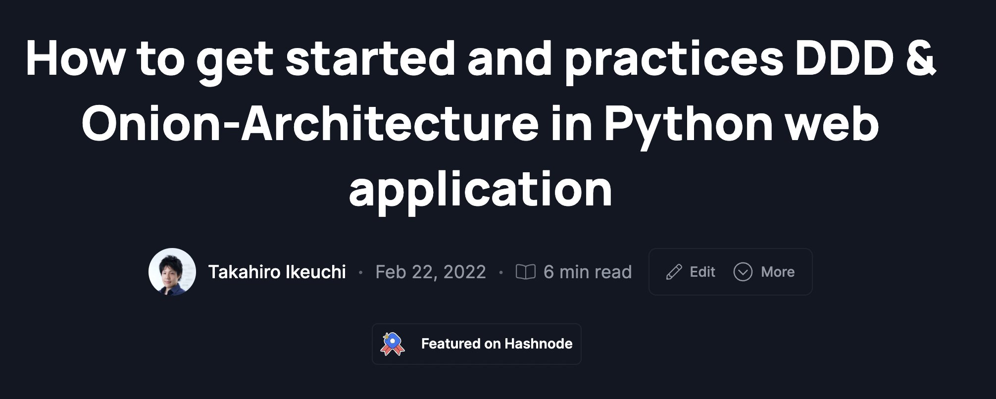 Takahiro Ikeuchi on Twitter: "そういえば（書いて結構すぐだったんですが）hashnode に書いたの featured のバッジ貰えてましてリアクションやコメント ...