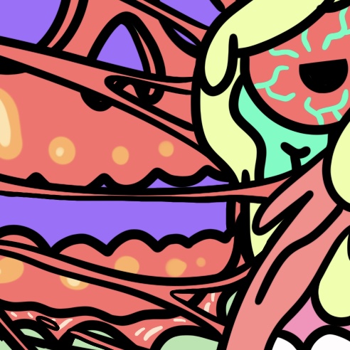 Undead Pastel Club on Twitter: "Here is a sneak peek of a mutated Undead… full tease at 1k ...