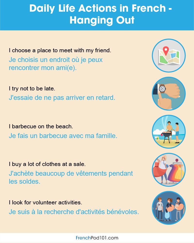 Daily Routine In French