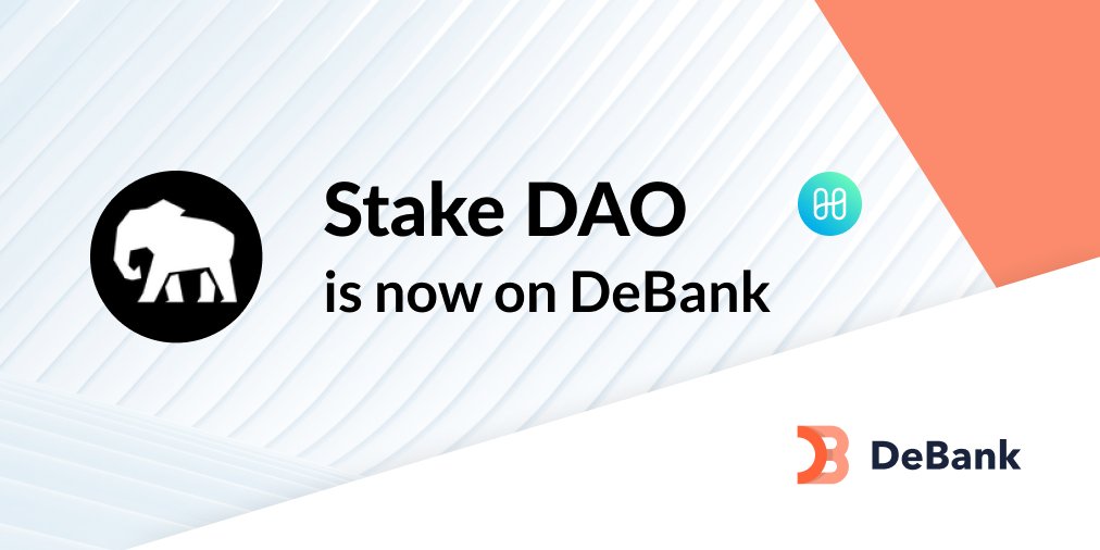 DeBank on Twitter: "5/11 @StakeDAOHQ's portfolio is now tracked on https://t.co/IEGJ3zLVHO ...