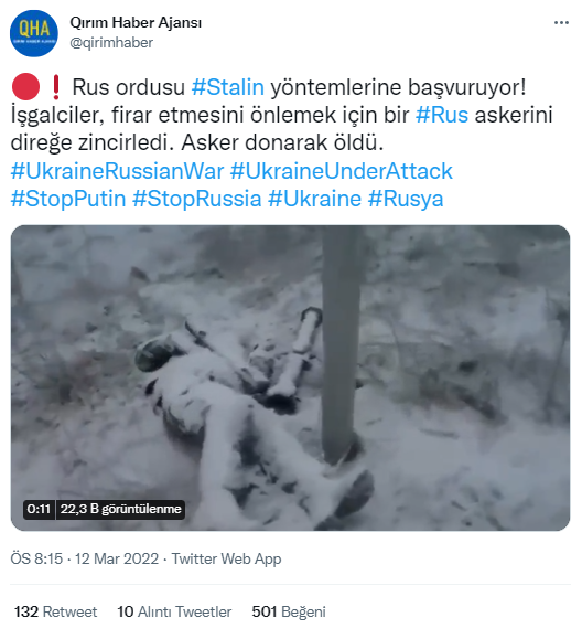 Malumatfuruş On Twitter Rus Ve Ukrayna Taraftarlarının Birbirlerini
