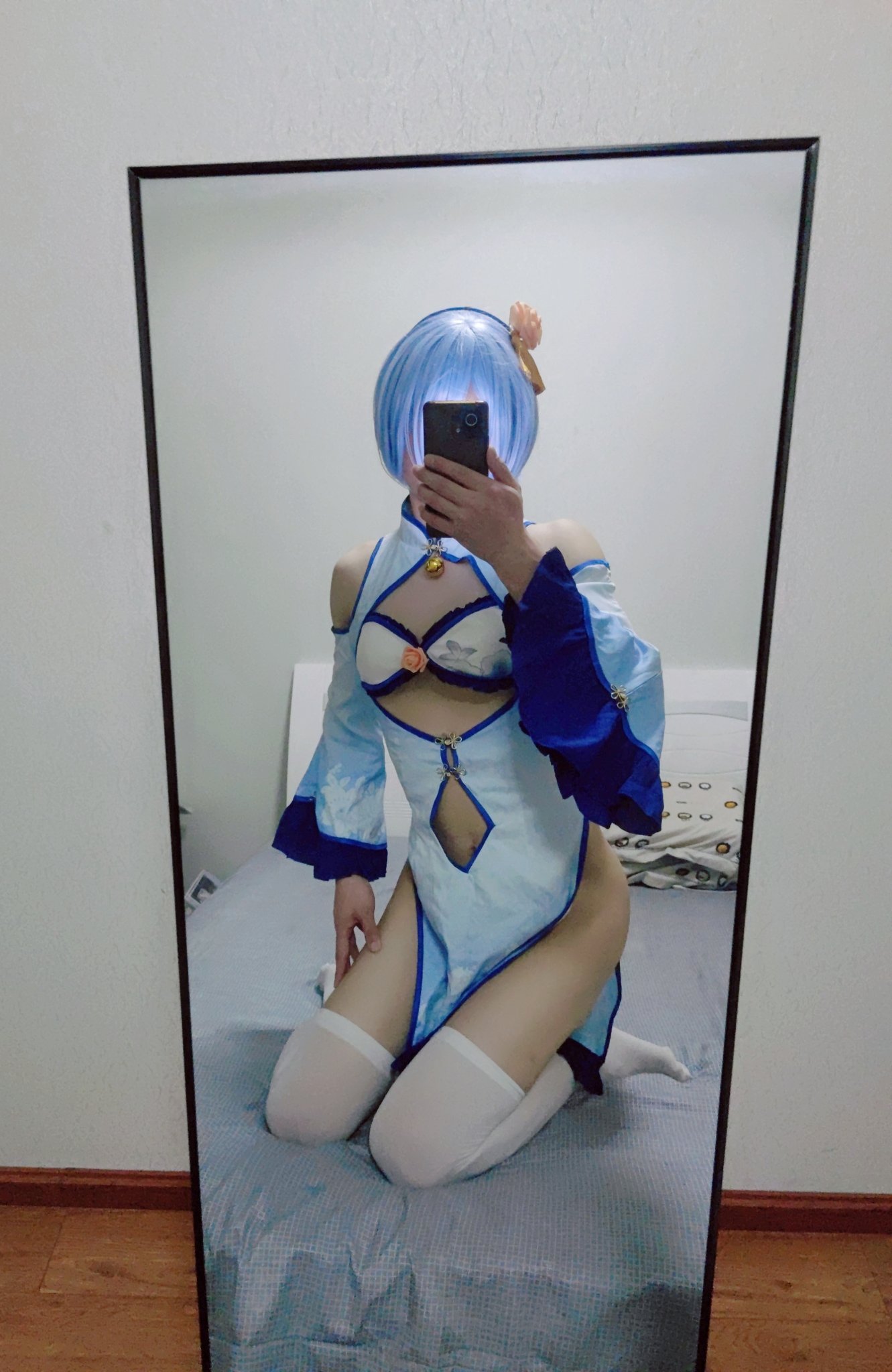 ðŸðŸðŸ On Twitter Rt Lovemikuuni 好久都没穿这件香å兰的旗è¢å˜ž 虽然å‡å‘是蕾姆的但是感觉还是蛮æçš„