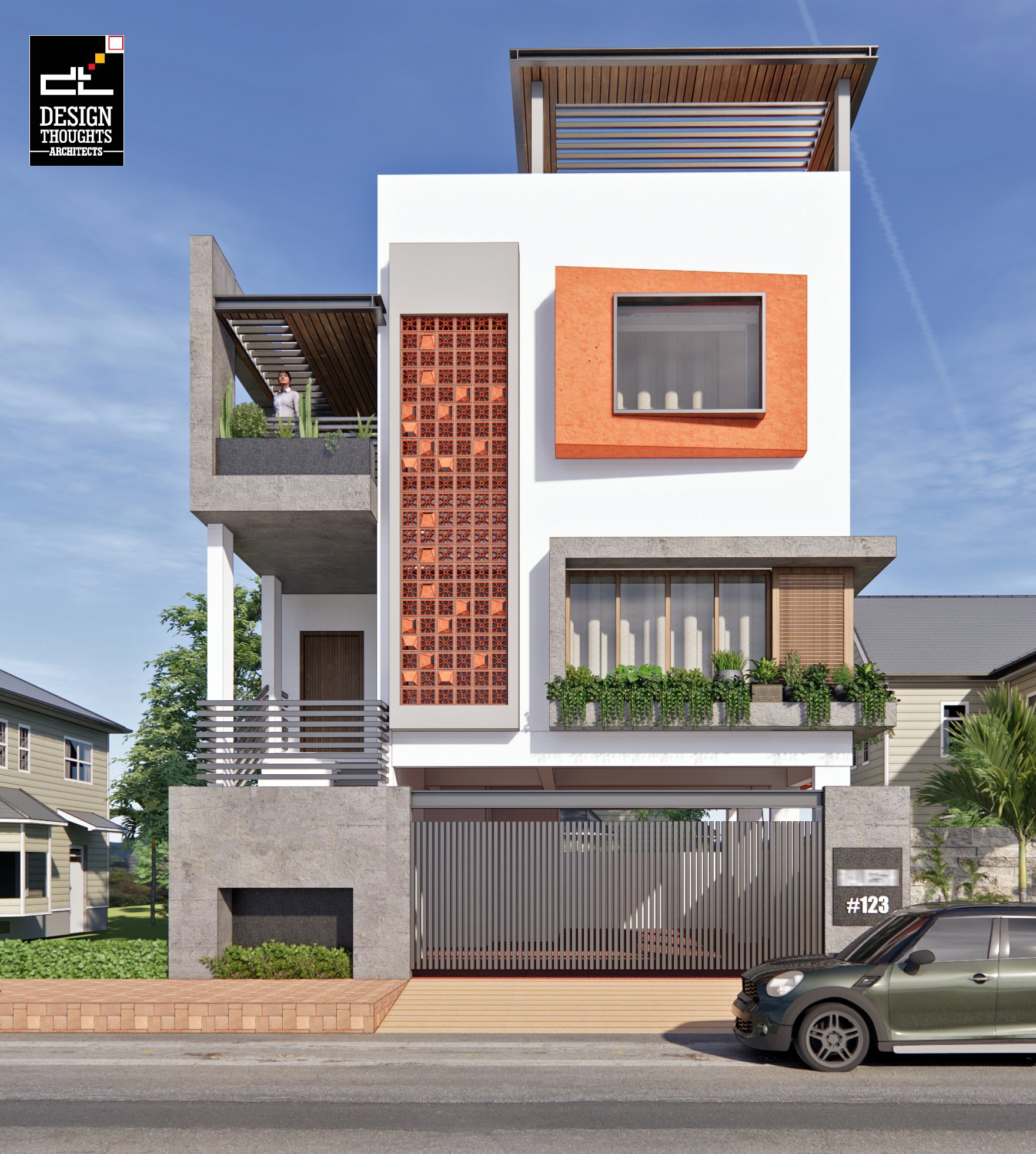 Front elevation colour store
