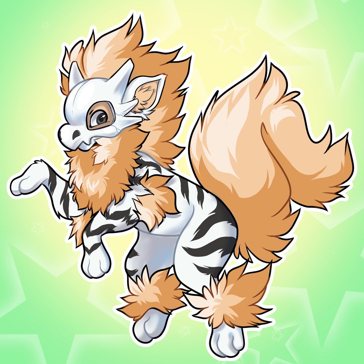 Pokemon Fusion Cubone Arcanine