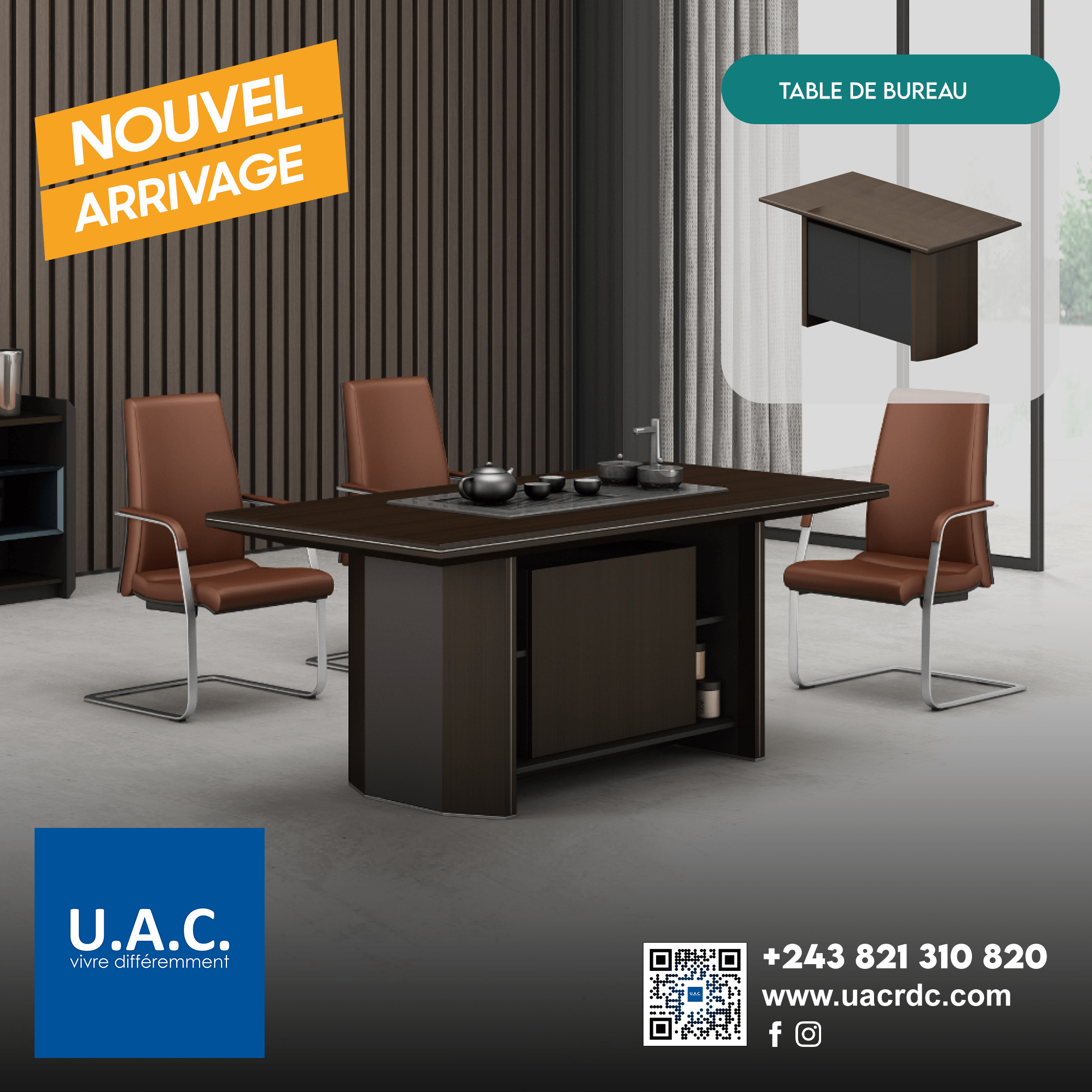 MonCongo on Twitter: "U.A.C Découvrez notre nouvel arrivage de mobiliers de bureau ! Tél : (+243 ...