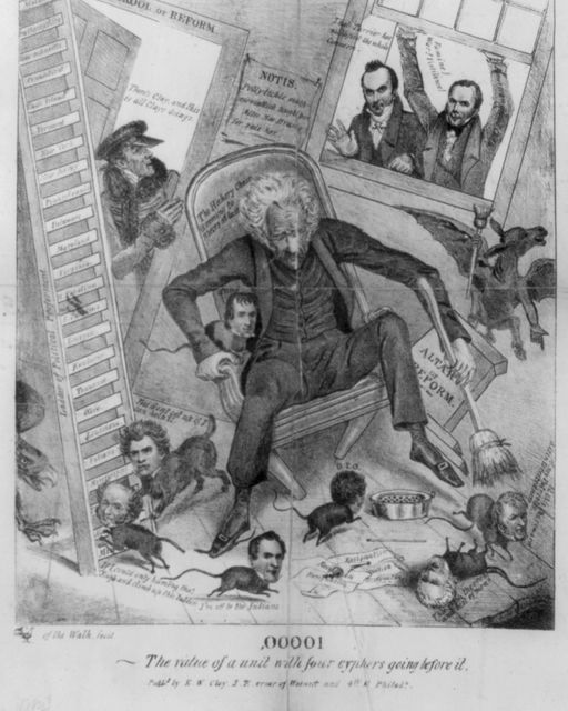 Indian Removal Act Andrew Jackson Political Cartoon