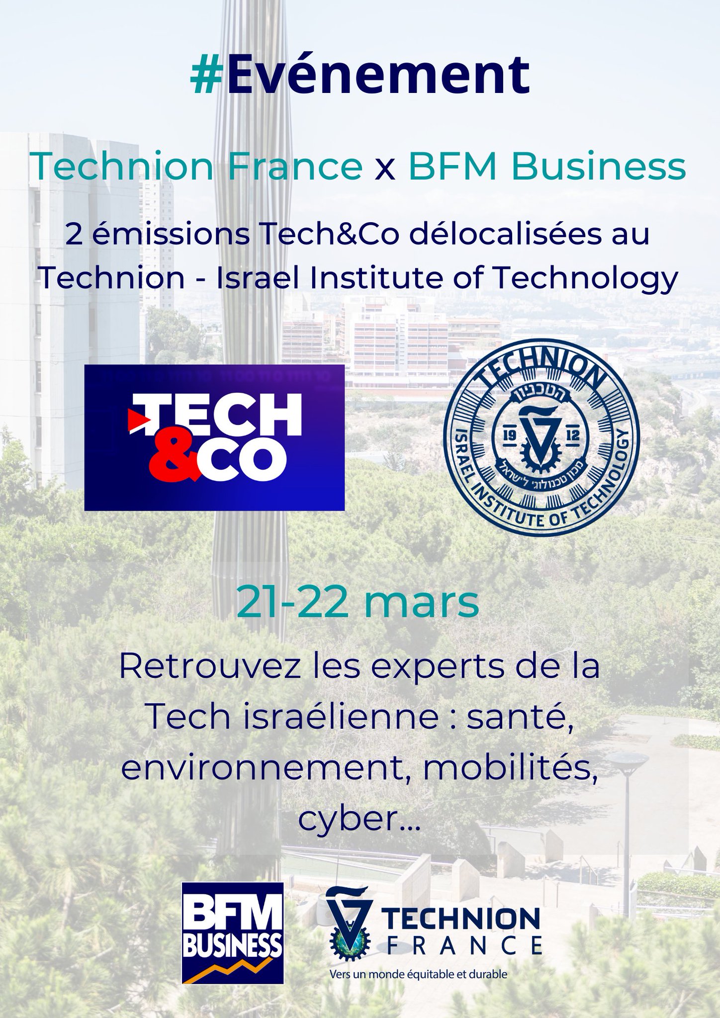 TECHNION FRANCE 🌍 on Twitter: "📍Tech&Co arrive au Technion !📍 Ne manquez pas les deux émissions ...