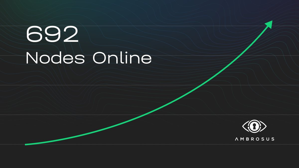 692 nodes online! : r/AmbrosusEcosystem