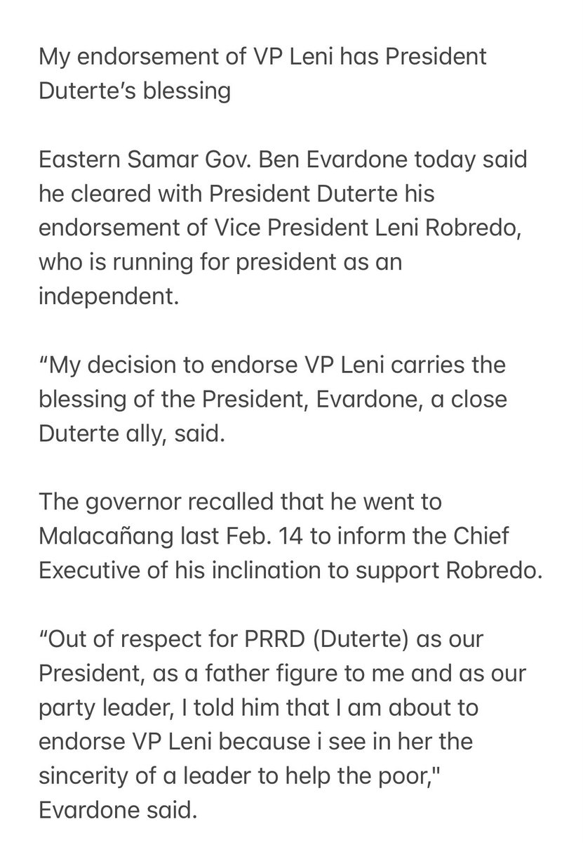Eastern Samar Governor Ben Evardone, PDP-Laban’s vice president in ...