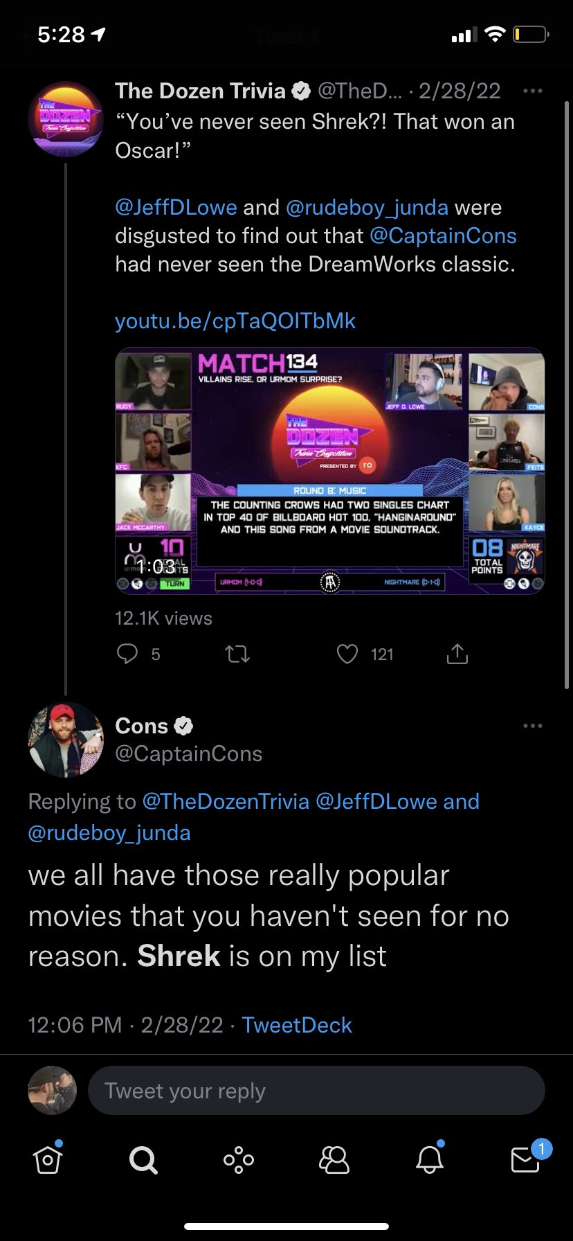 dave on Twitter: "Captain Cons doing what he does best, replying and giving his unsolicited take ...