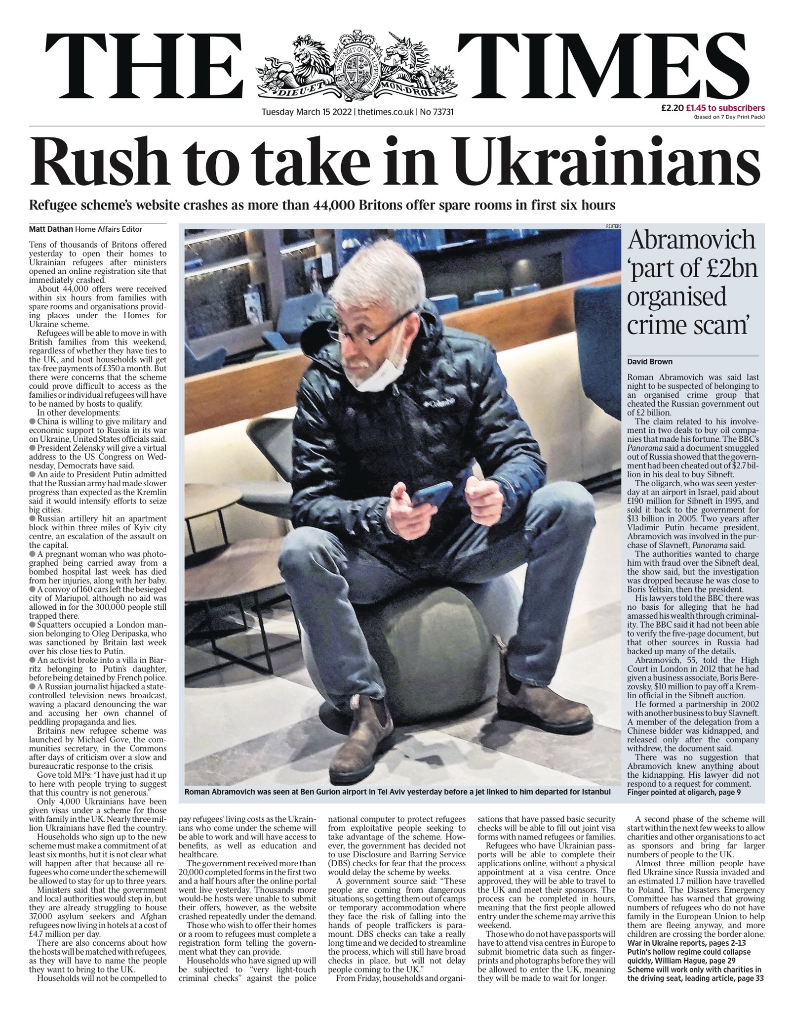 Allie Hodgkins Brown On Twitter Tuesdays Times Rush To Take In Ukrainians”