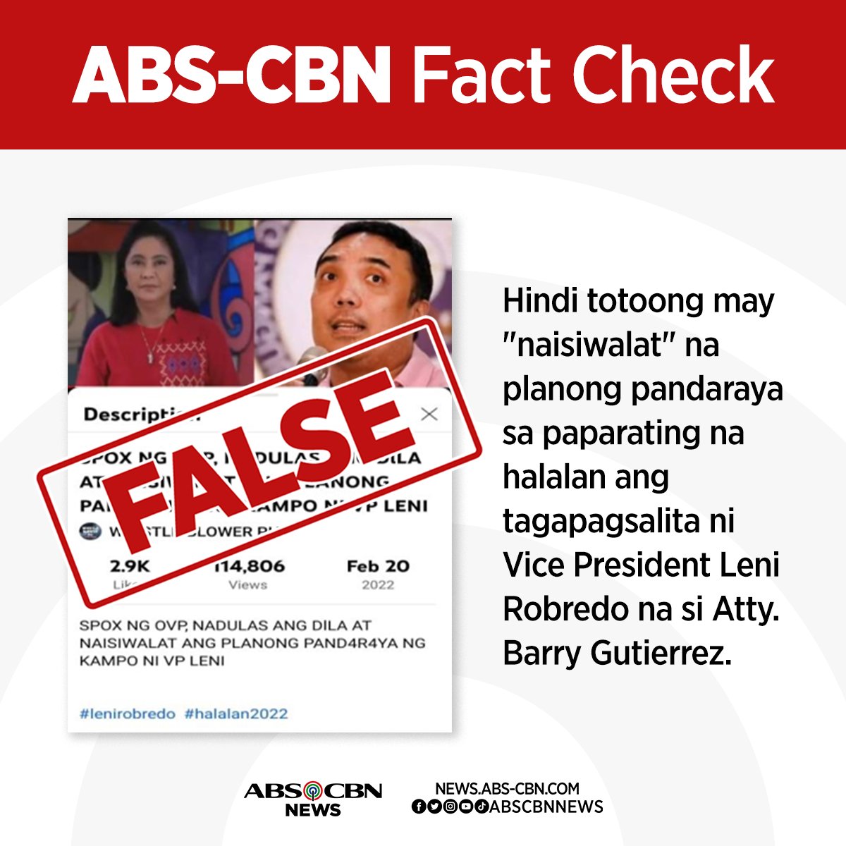 Abs Cbn Fact Check On Twitter Abscbnfactcheck Rating False Hindi