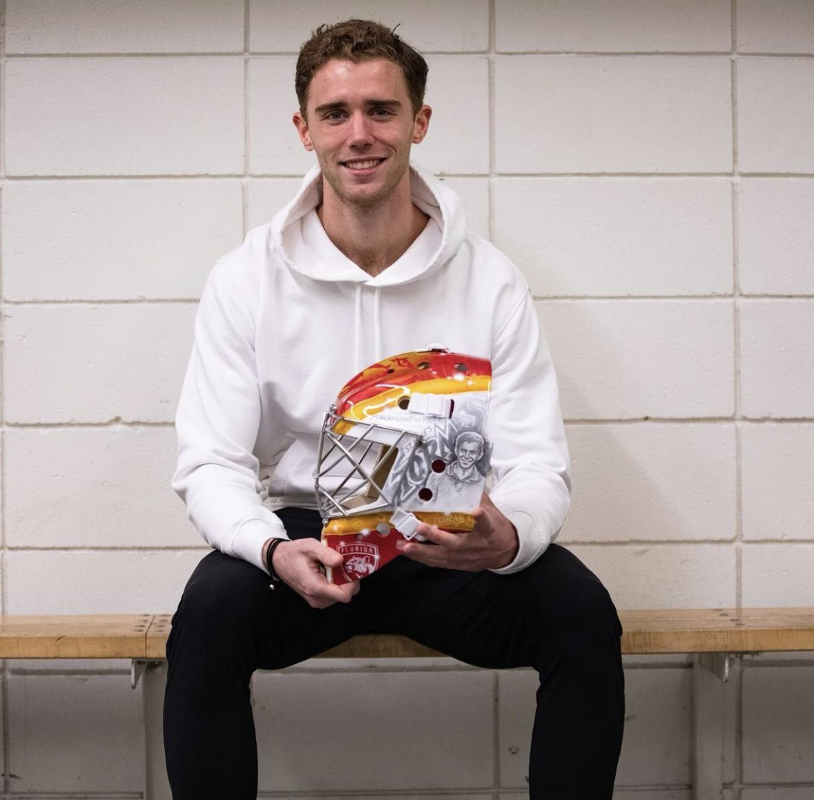 Spencer Knight with a new mask : r/FloridaPanthers
