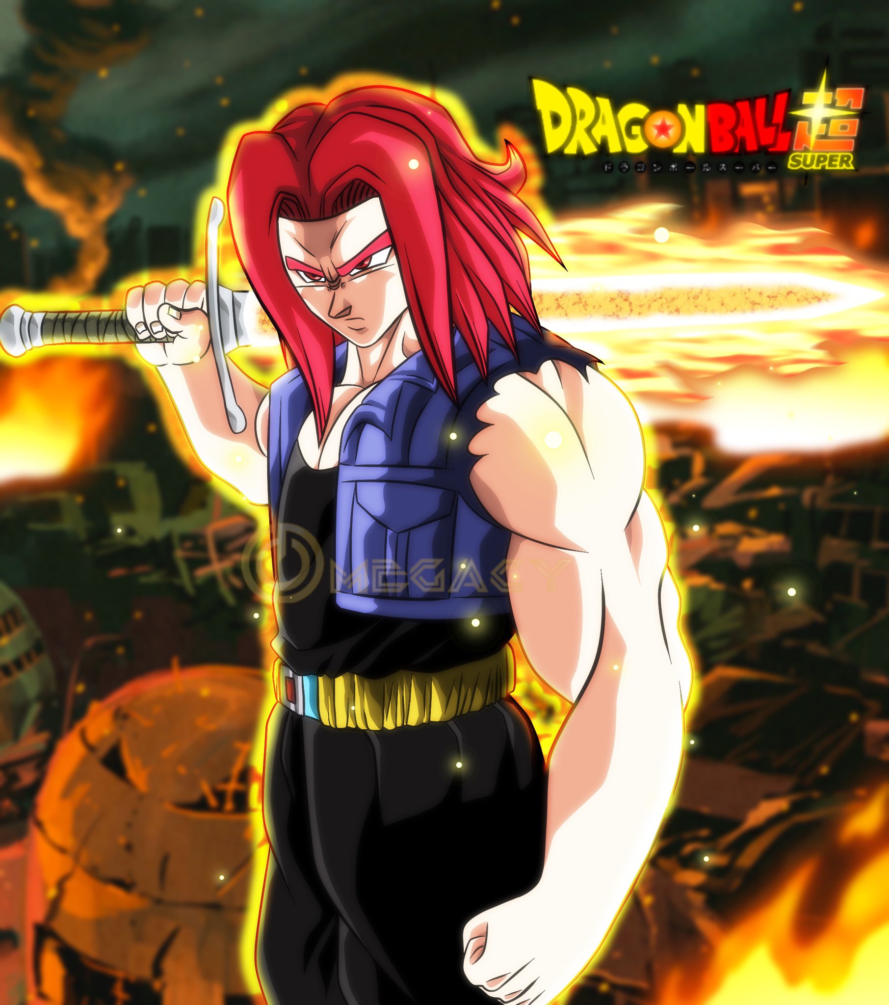 Dragon Ball Z Trunks Super Saiyan God