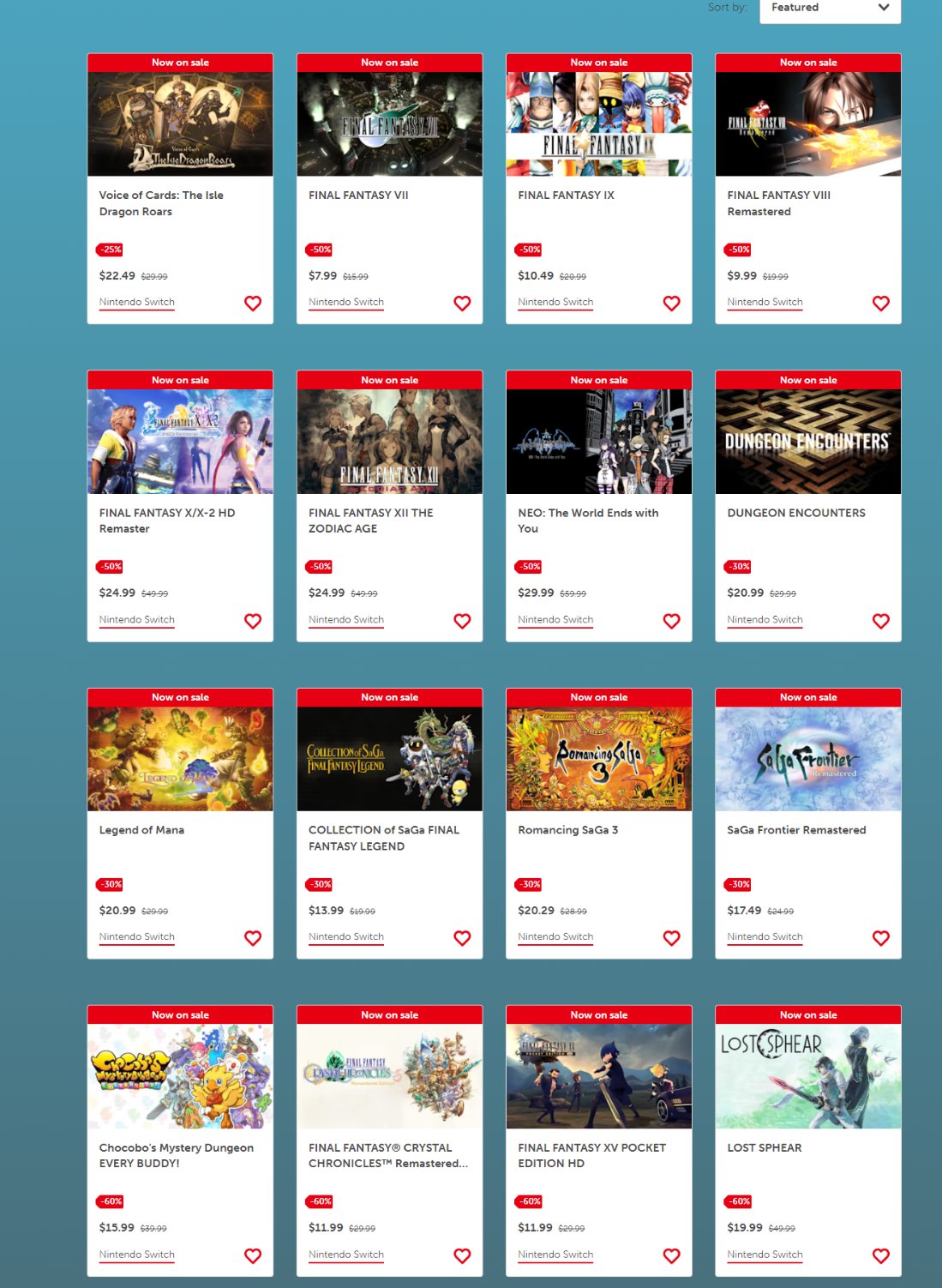 Wario64 on Twitter: "Square Enix sale on US eShop https://t.co/Pt9ALH6As0 sale ends March 28th…