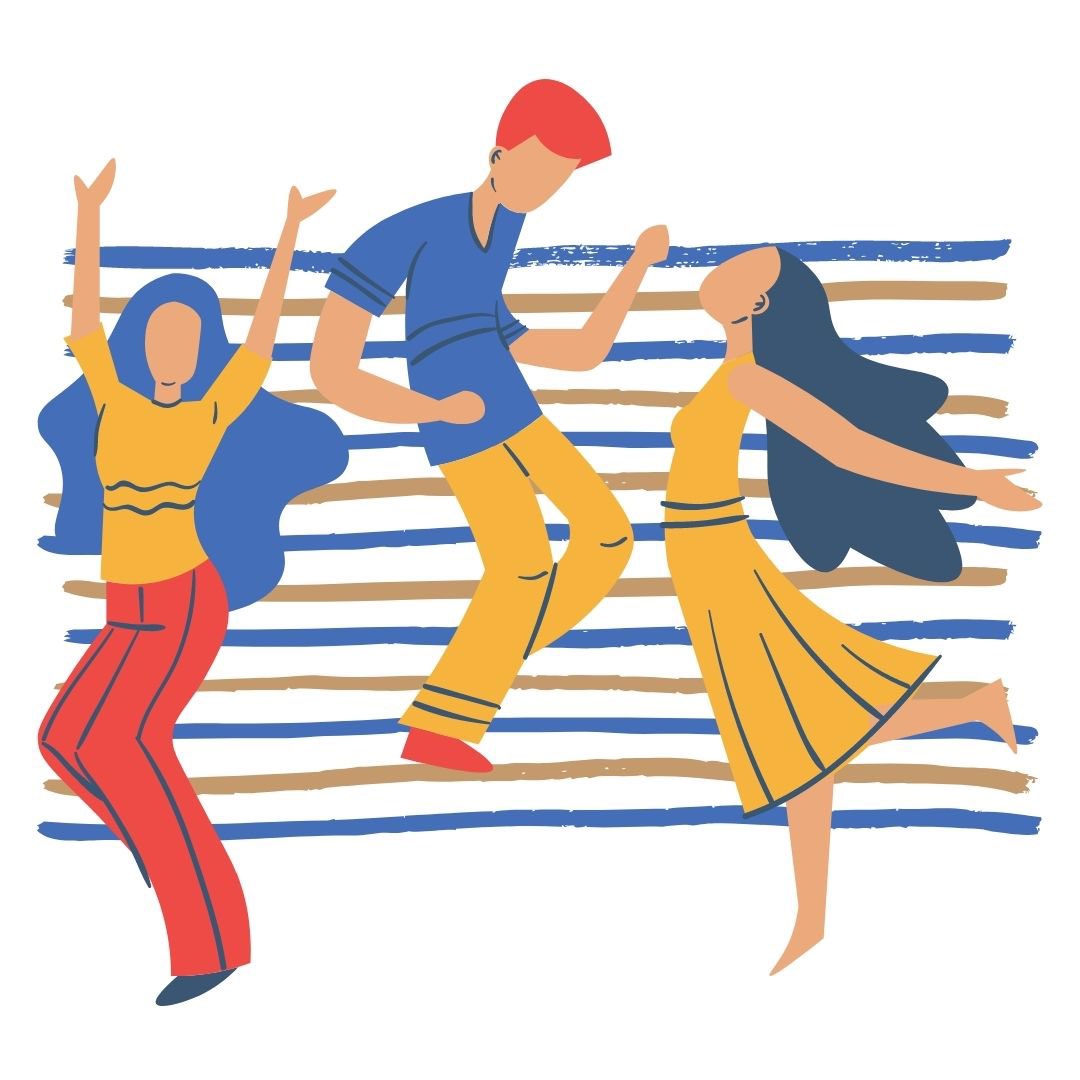 Tinikling Dance Clipart Black