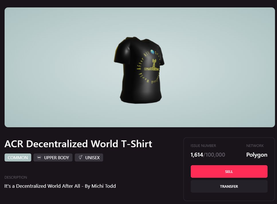 ZERO2HERO on Twitter: "🚨#NFTGiveaway🚨 5X ACR T-Shirt by @RadioAltcoin 5 Winners ️Like & RT Must ...