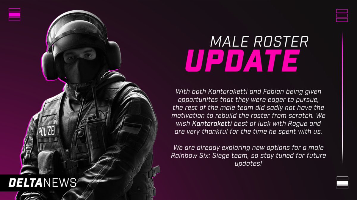 [Delta Project] Roster Update : r/R6ProLeague