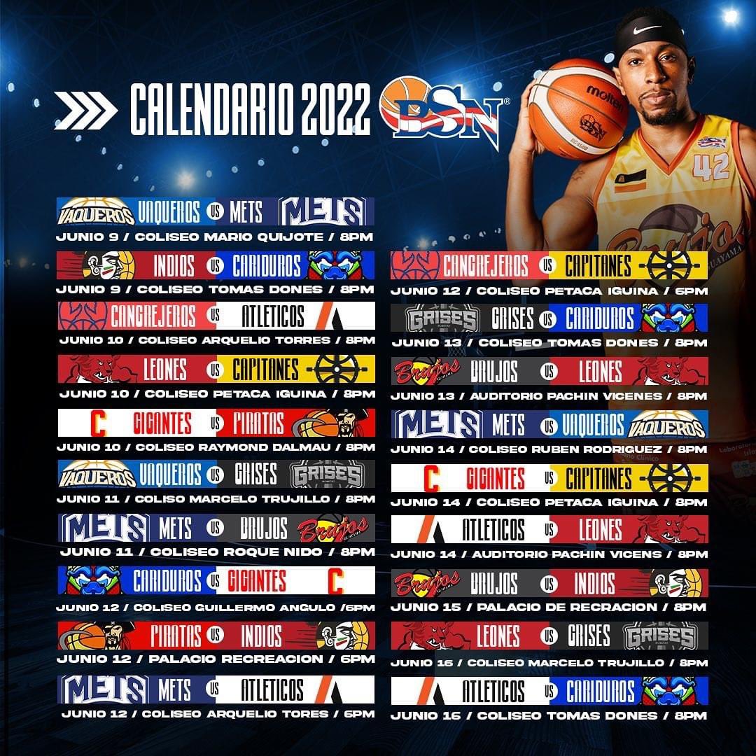 🇵🇷 CONOCE EL CALENDARIO DEL BSN 2022 – CANCHA LATINA