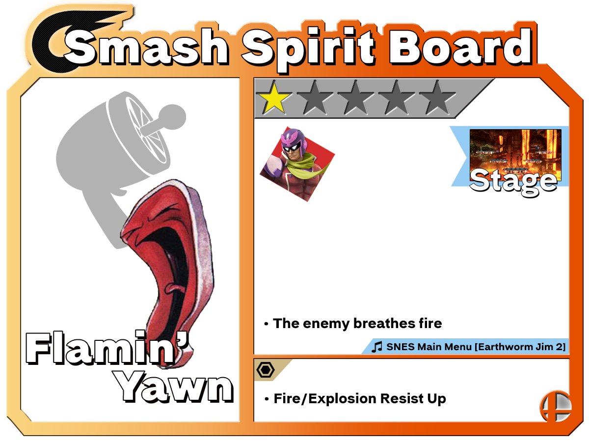 Smash Spirit Boards by Play Casket on Twitter: "Smash Spirit Board - Flamin' Yawn Earthworm Jim ...