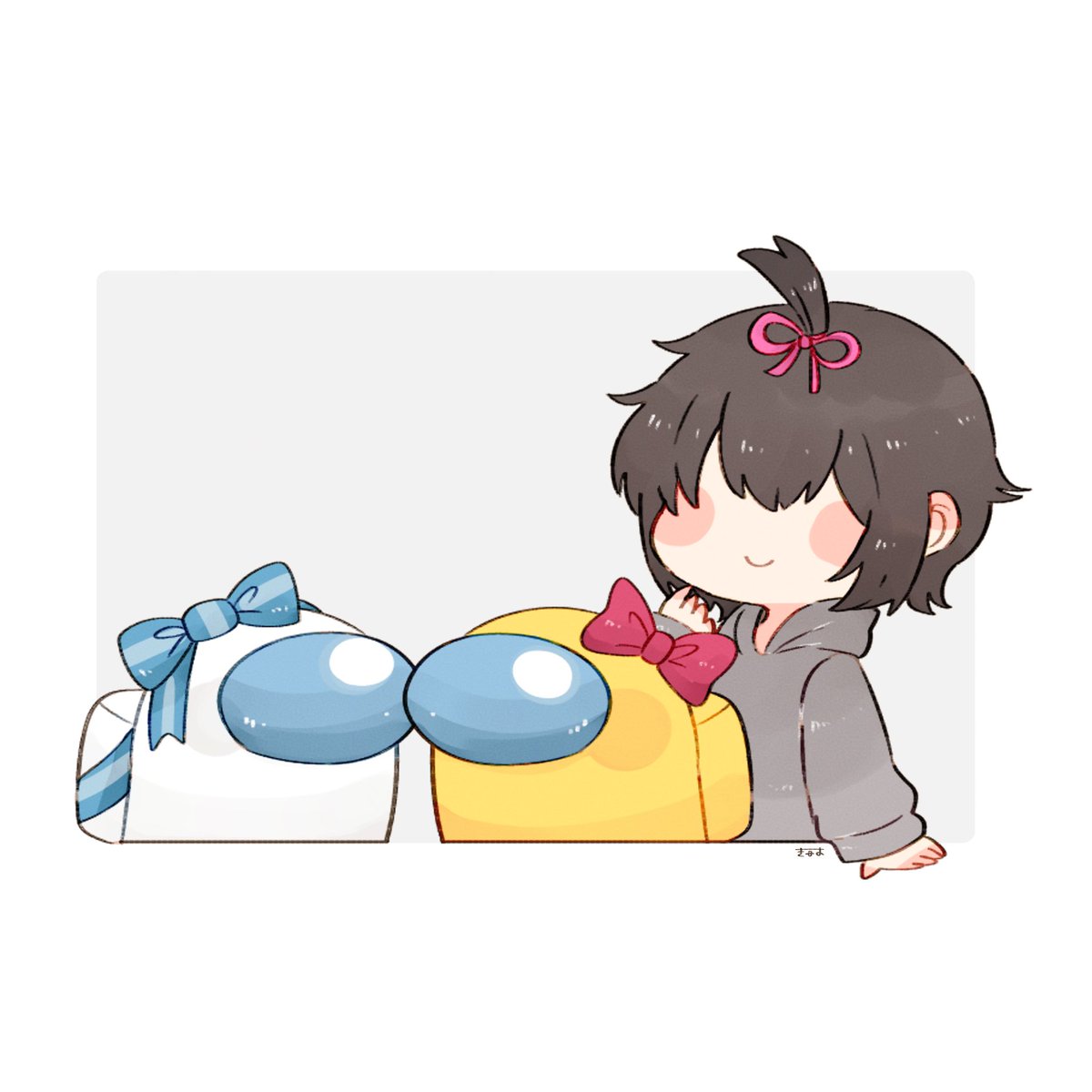 Crew(Among Us) 「みんなでおめかし🎀 とっても可愛いです...🙏💕 @kiman_prp」|てんみやきよのイラスト