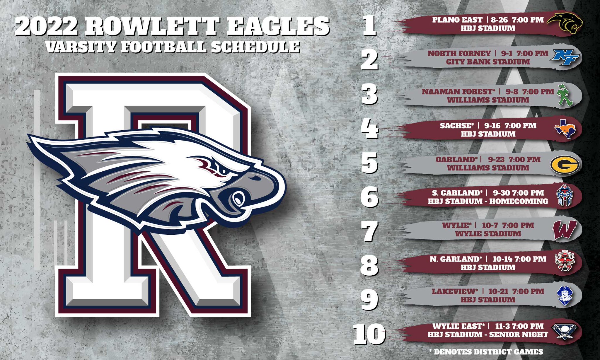 Rowlett Eagles Logo Rowlett Eagle Theater Presents: Six, The Musical