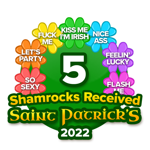 Tw Pornstars Luna Twitter I Love My New 5 Shamrocks Badge Thanks