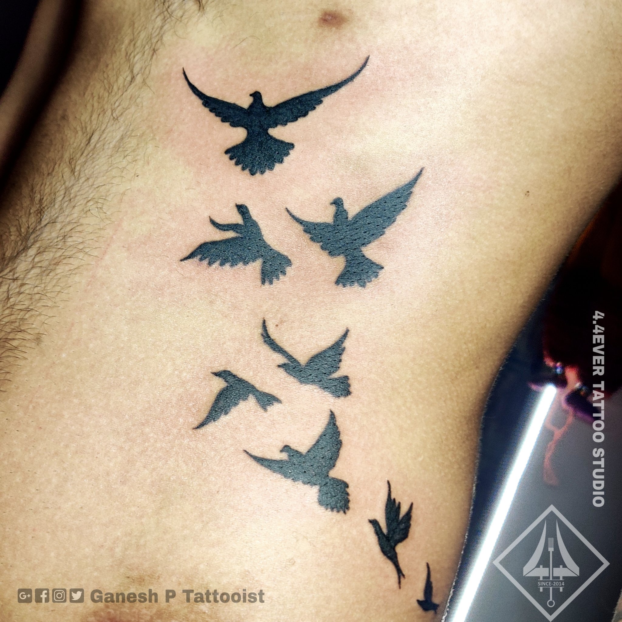 Flying Birds Tattoo Clipart