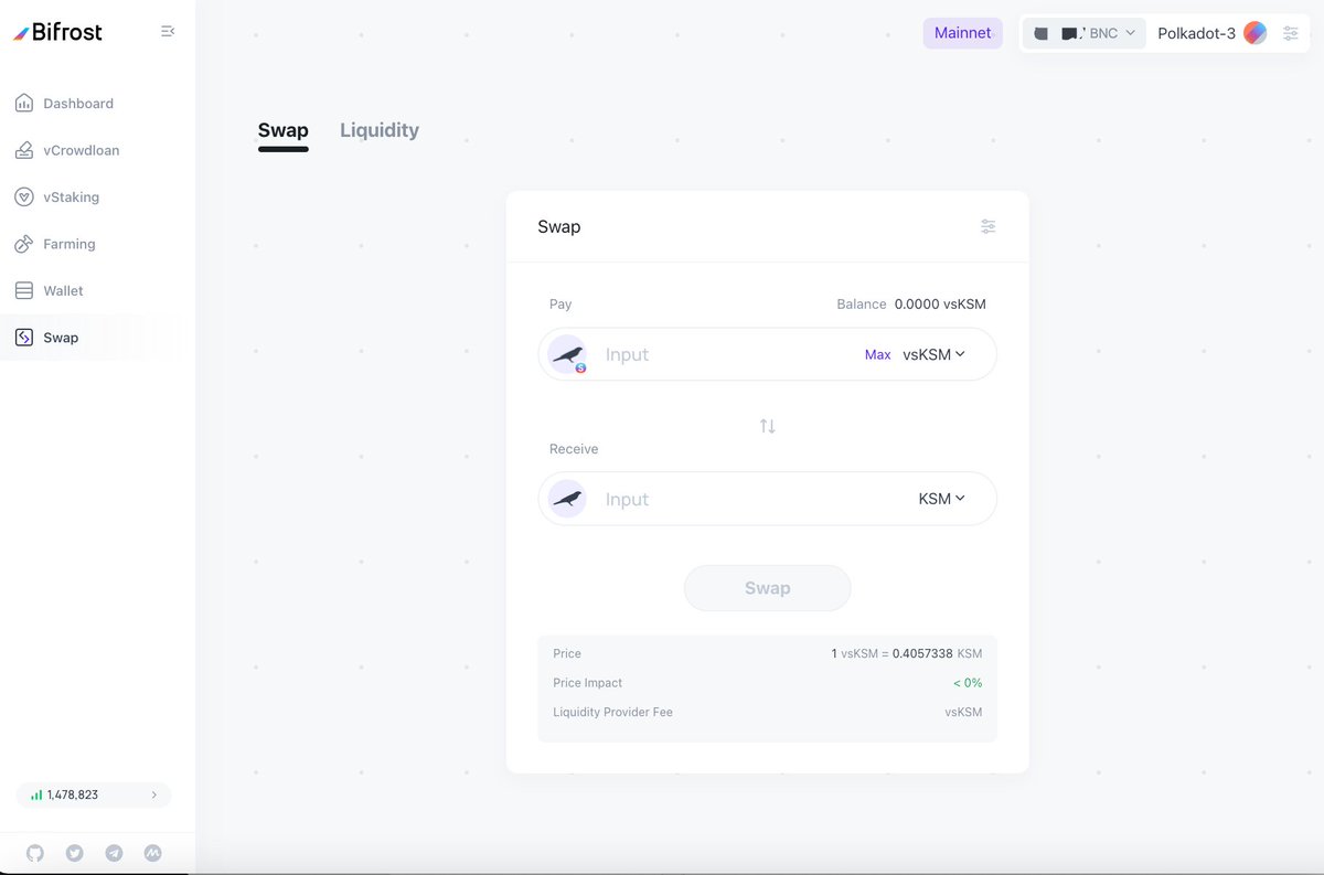 Bifrost on Twitter: We have launched Bifrost's own swap page, which ...