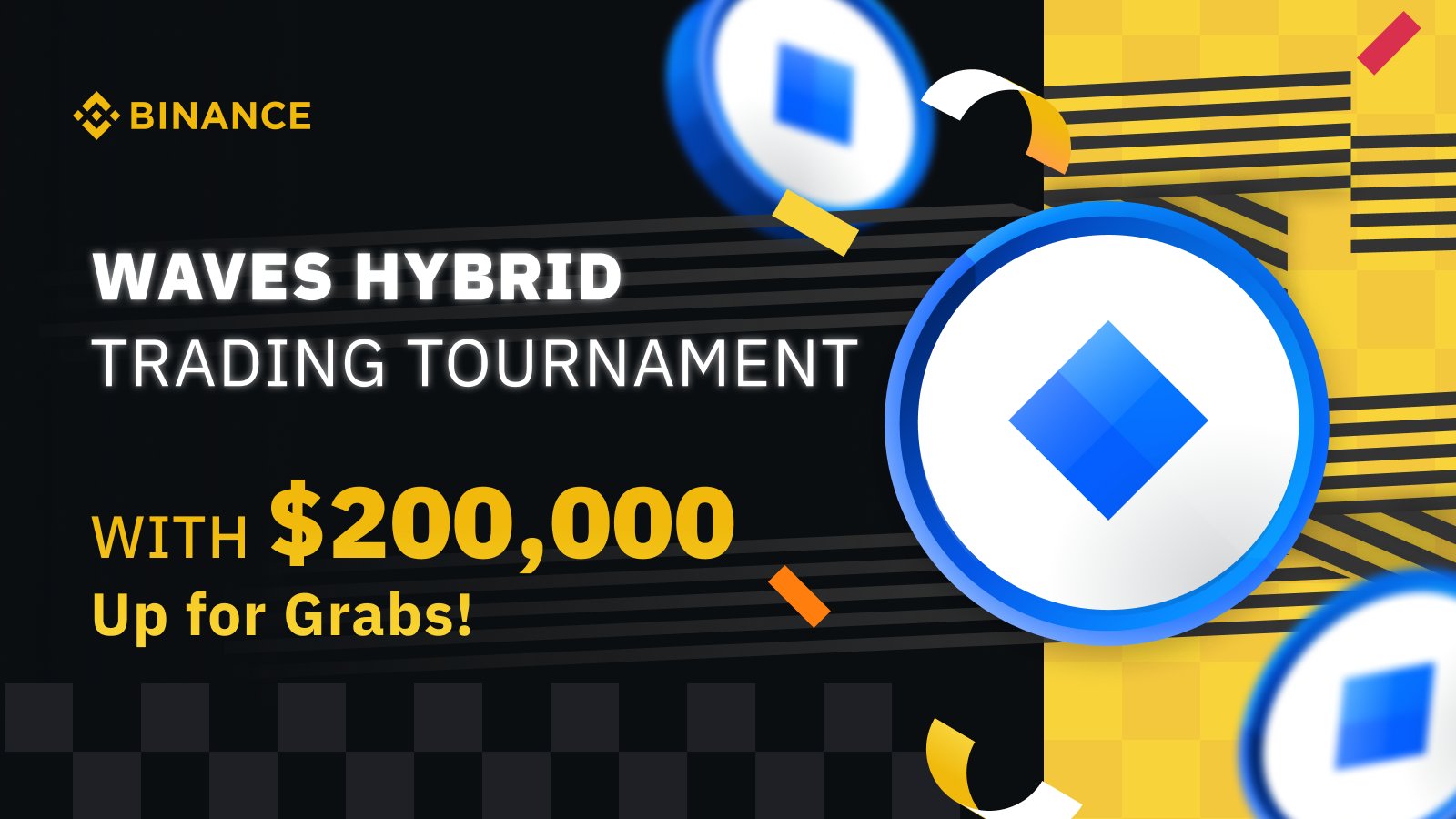 Binance on Twitter: ".@wavesprotocol $WAVES Hybrid trading tournament with $200,000 up for grabs ...
