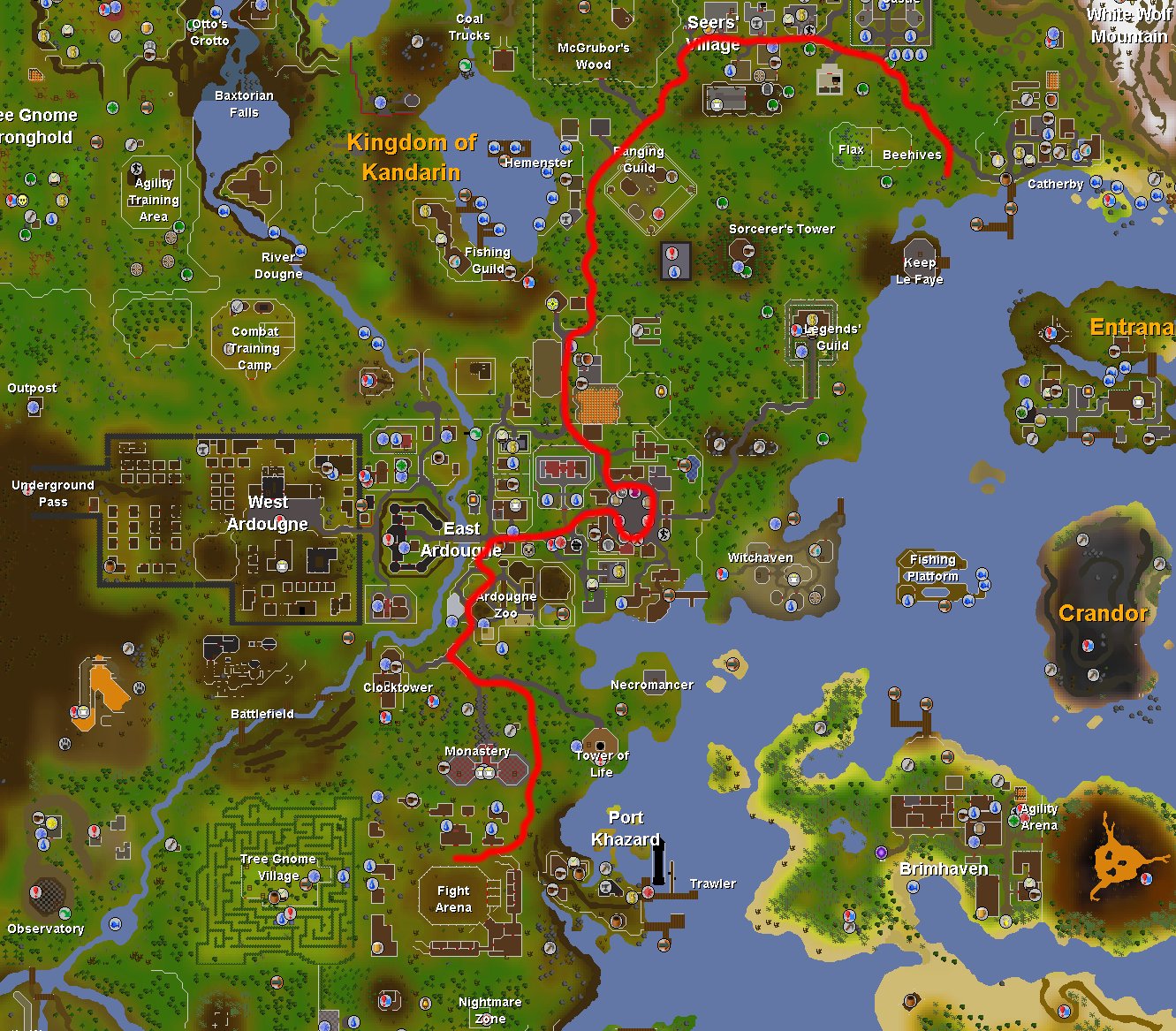 Runescape World Map 2022