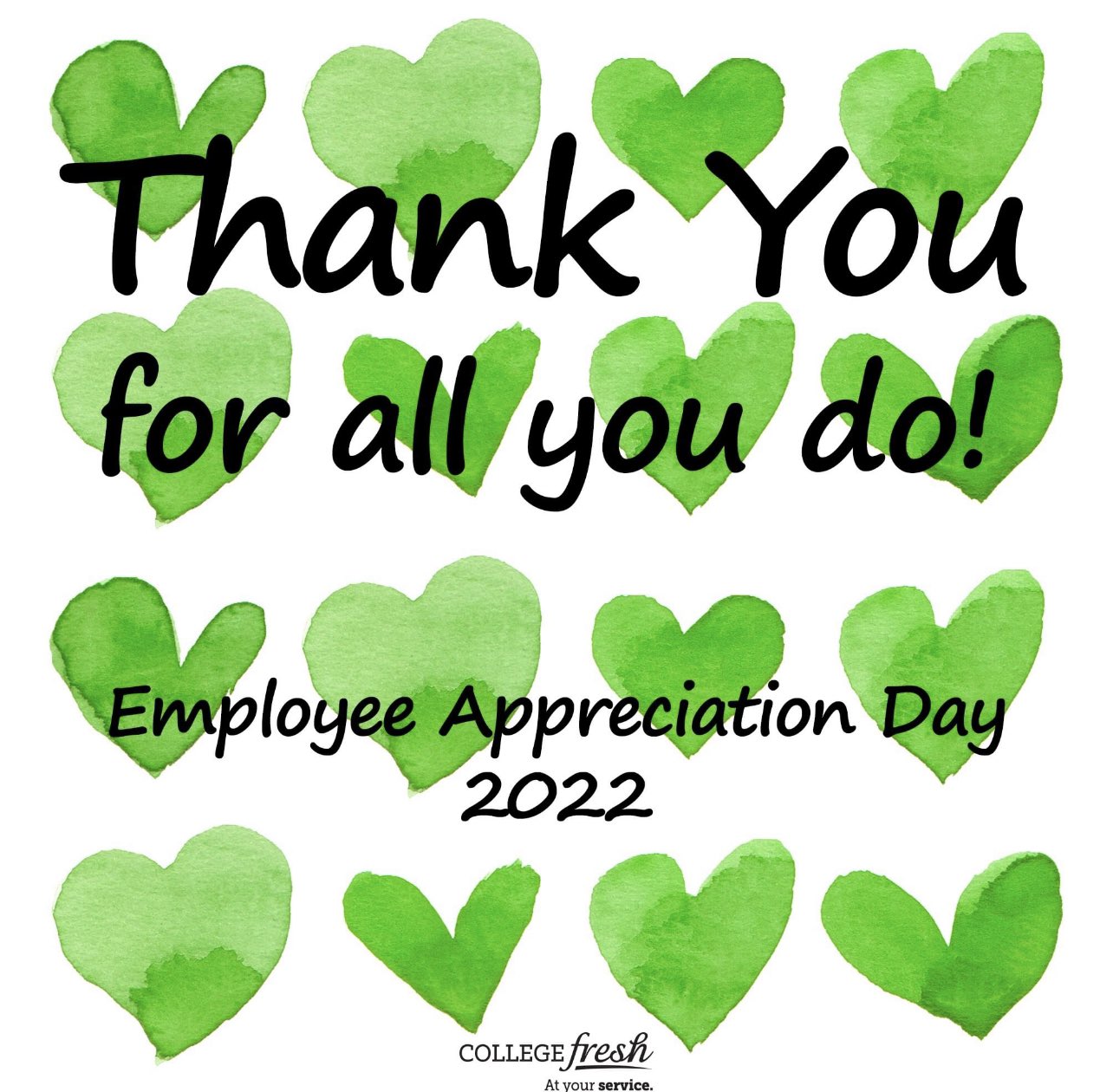 Thank You For All Your Hard Work And Dedication